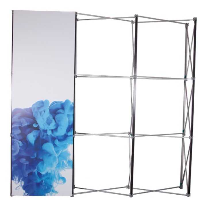 3x1 Magnetic Pop Up Display Kit - Curved & Straight