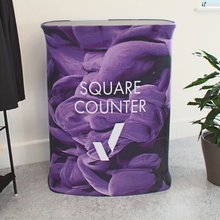 Square Fabric Tube Counter