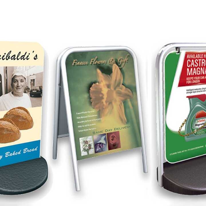 Pavement Signs With Permanent Graphics