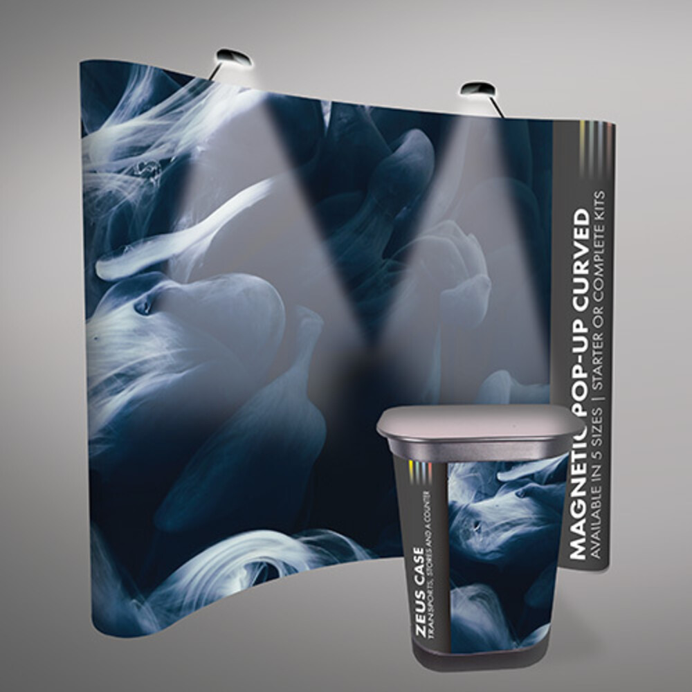 3x5 Magnetic Pop Up Display Bundle With Monitor Mount