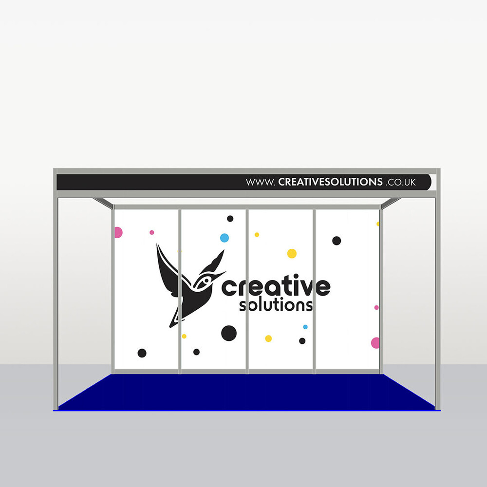 4m x 3m Rollable Shell Scheme Graphics - Back Wall Only