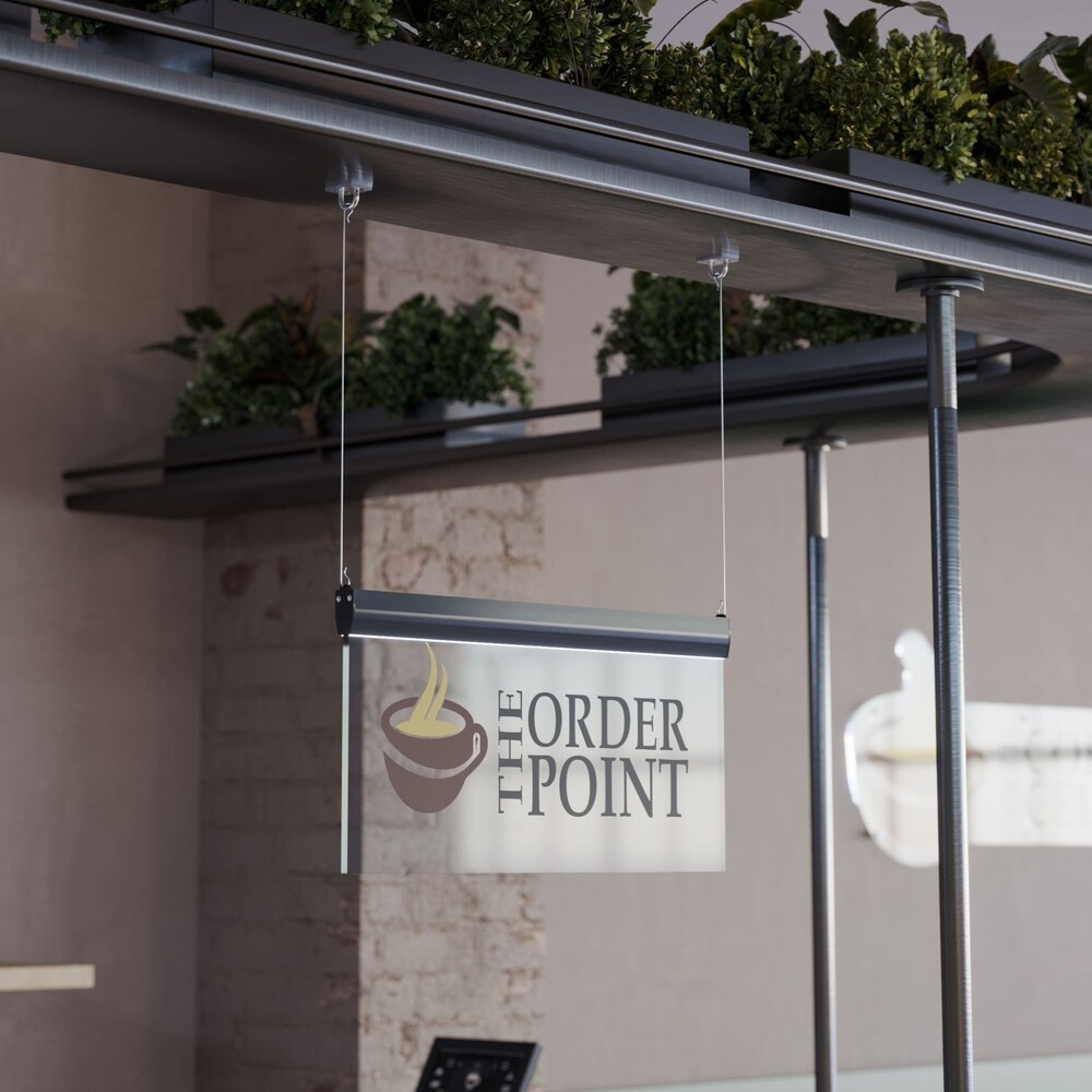 Acrylic Suspended Signage System