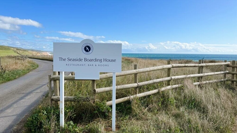 Aluminium Site Signage for The Seaside Boarding House