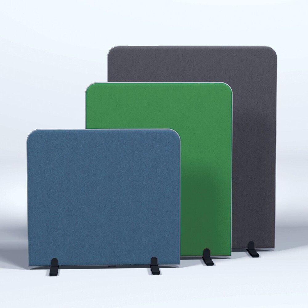 Curved Edge Classic Partition System - Woven Cloth