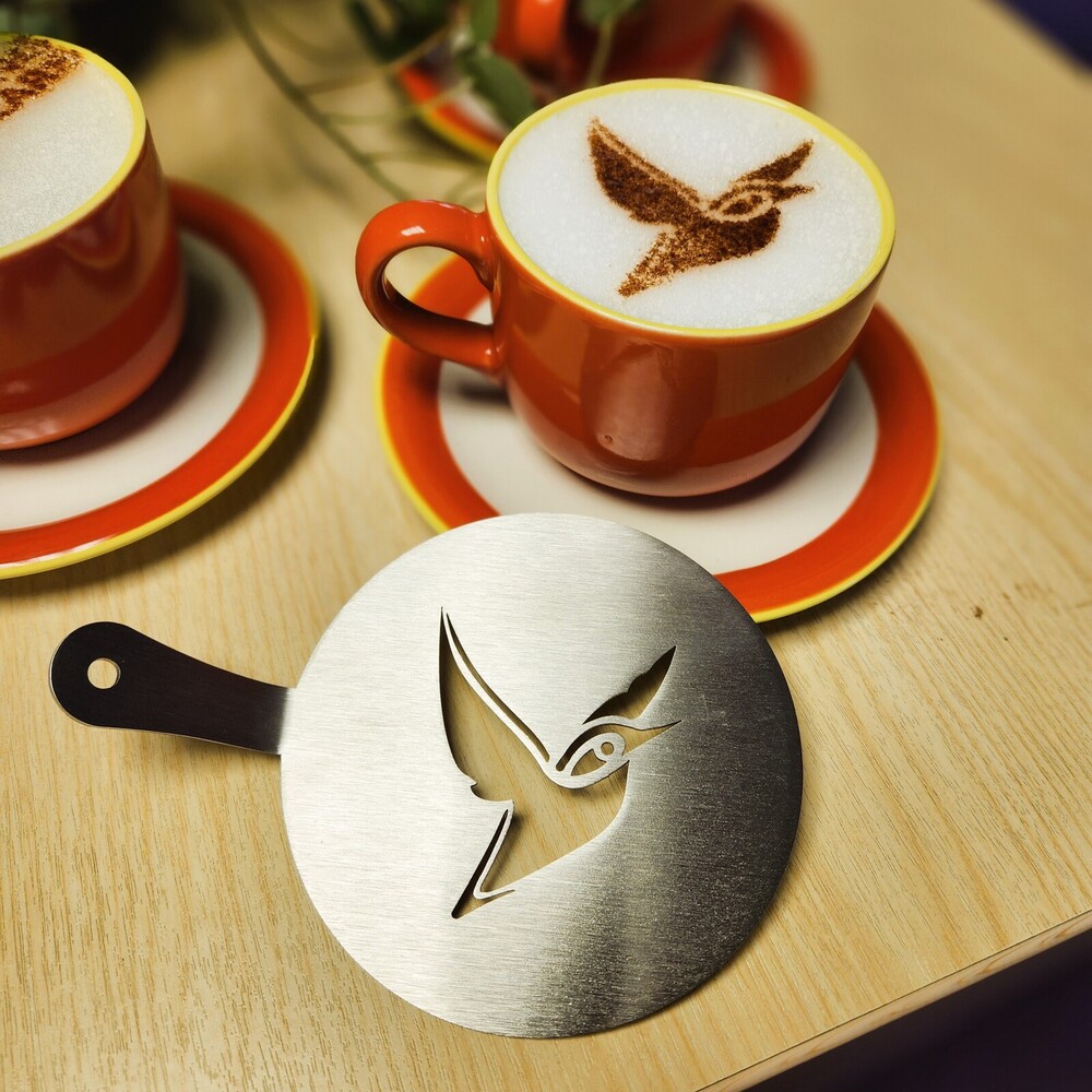 Custom Stainless Steel Coffee Stencils