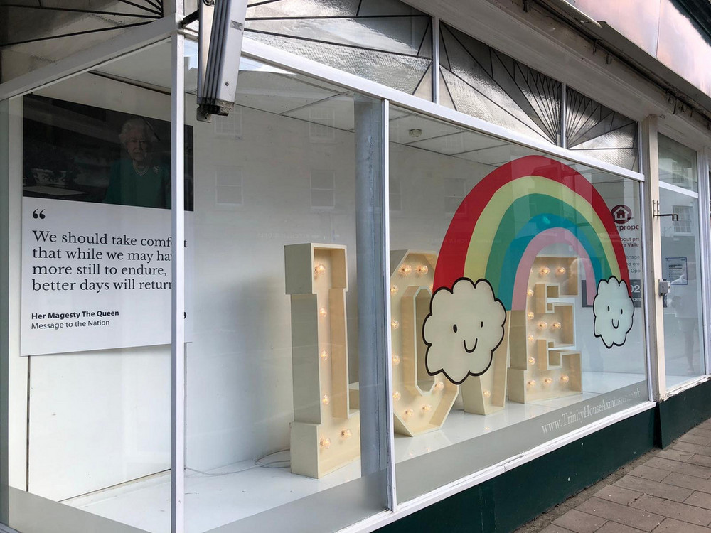 Donated Window Graphic for Axminster Property