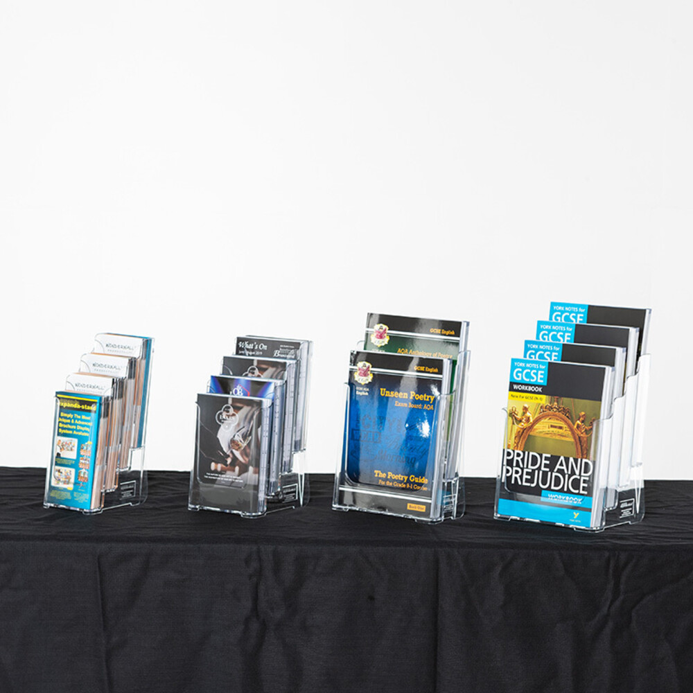 Expanda-Stand™ Clear Tabletop Leaflet Display