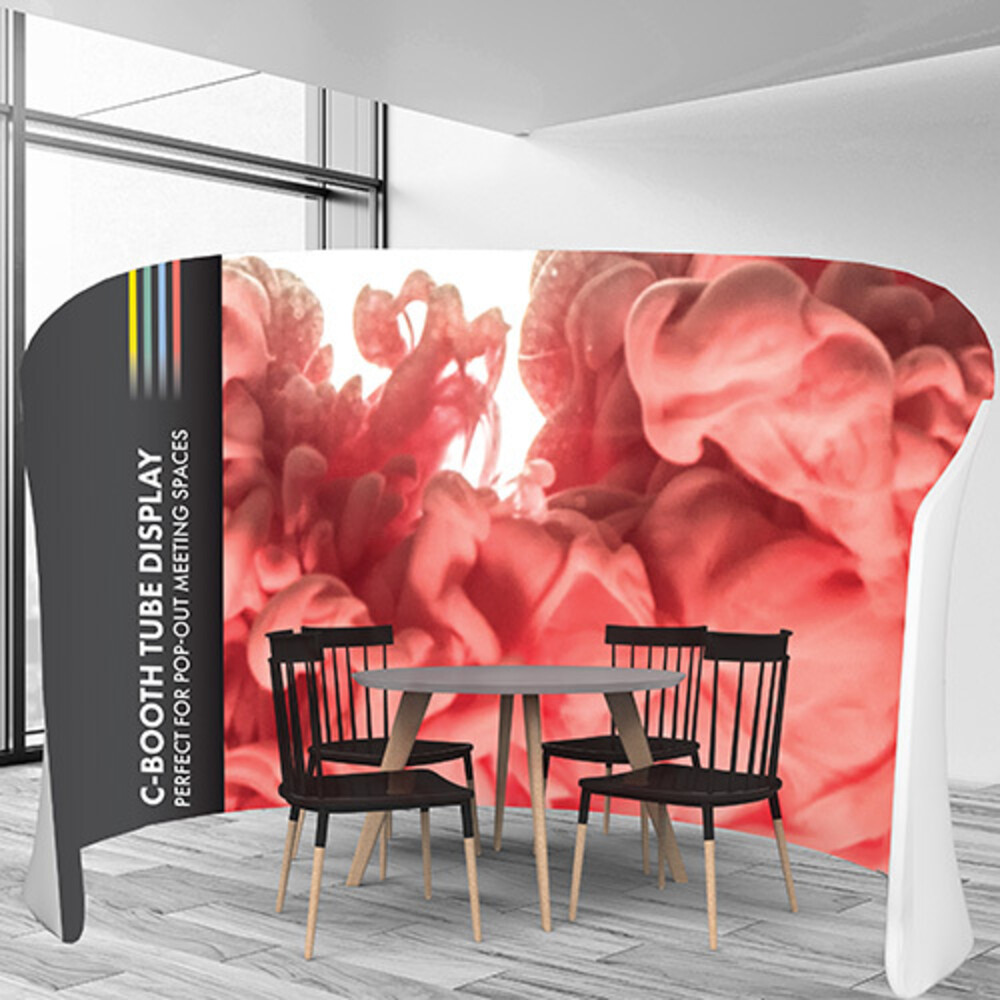 Fabric C-Shaped Meeting Pod / Display Booth