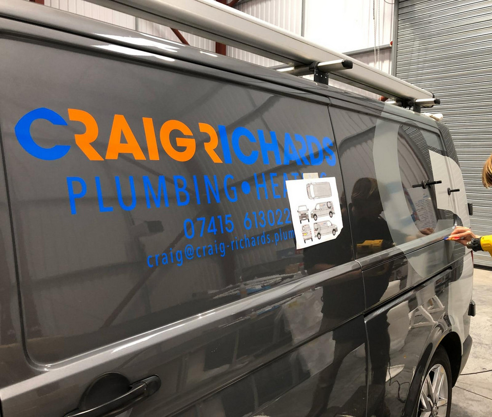 New Van Graphics for Master Plumber Craig Richards