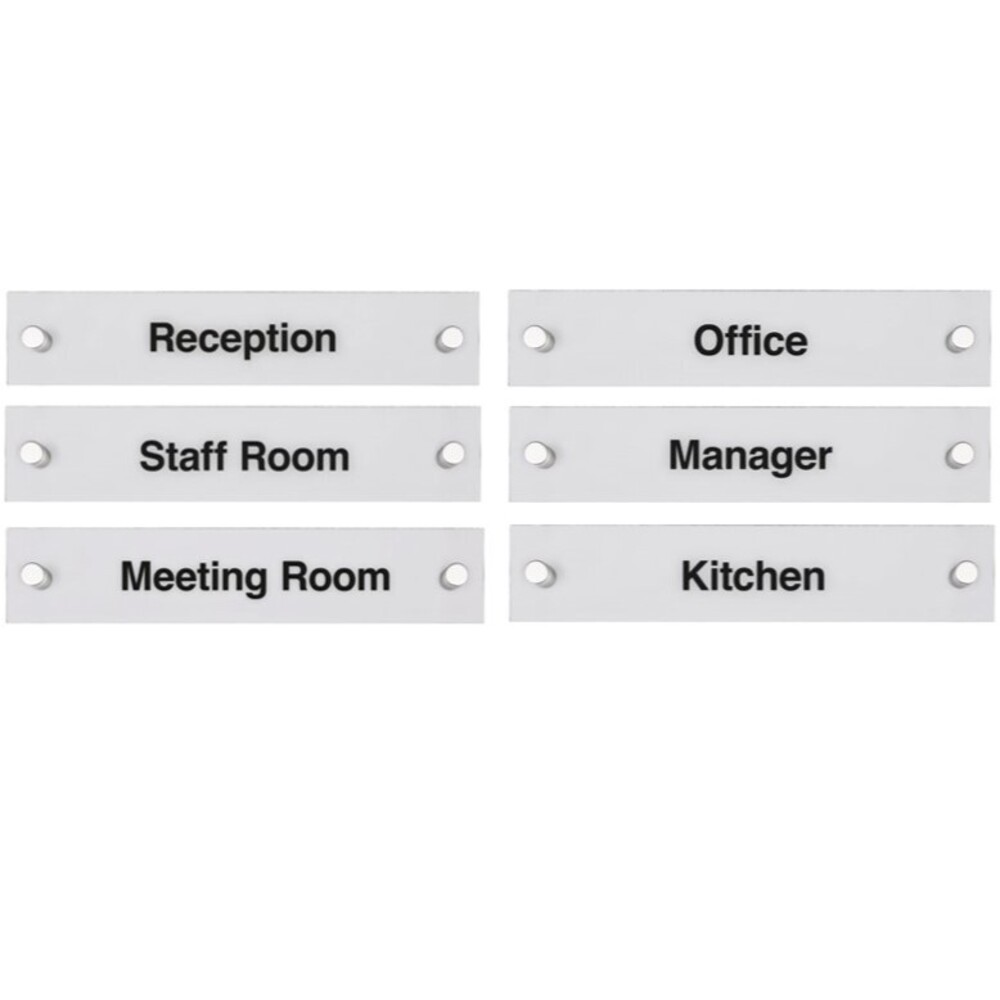 Rectangular Acrylic Office & Meeting Room Plaque Signs