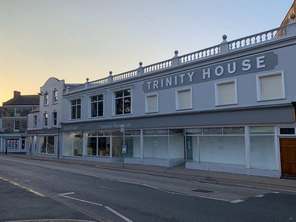 Shop Signage for Axminster Property, Trinity House