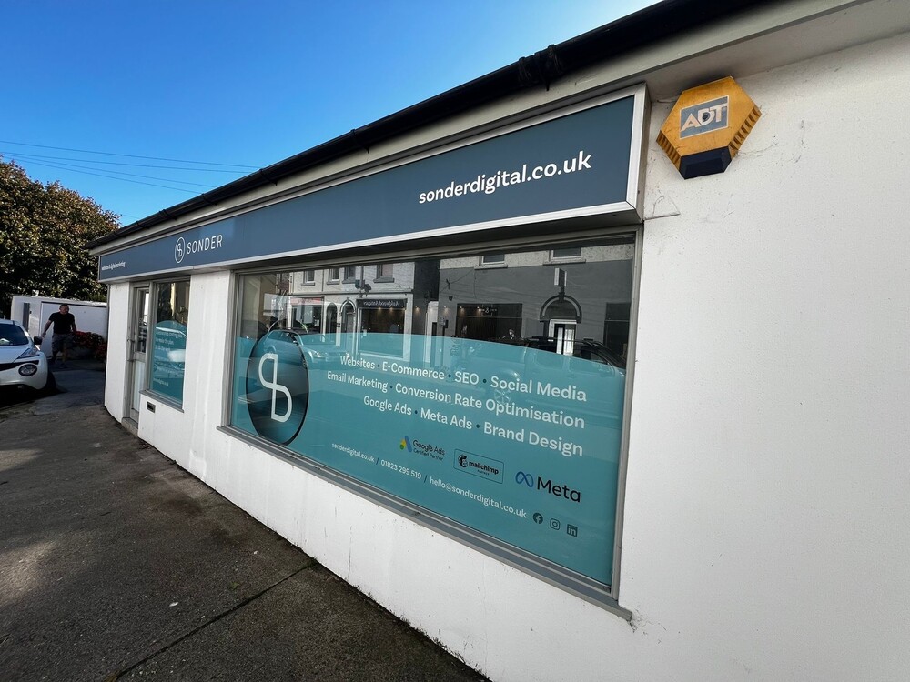 Shopfront Signage & Window Graphics For Sonder Digital in Seaton, East ...