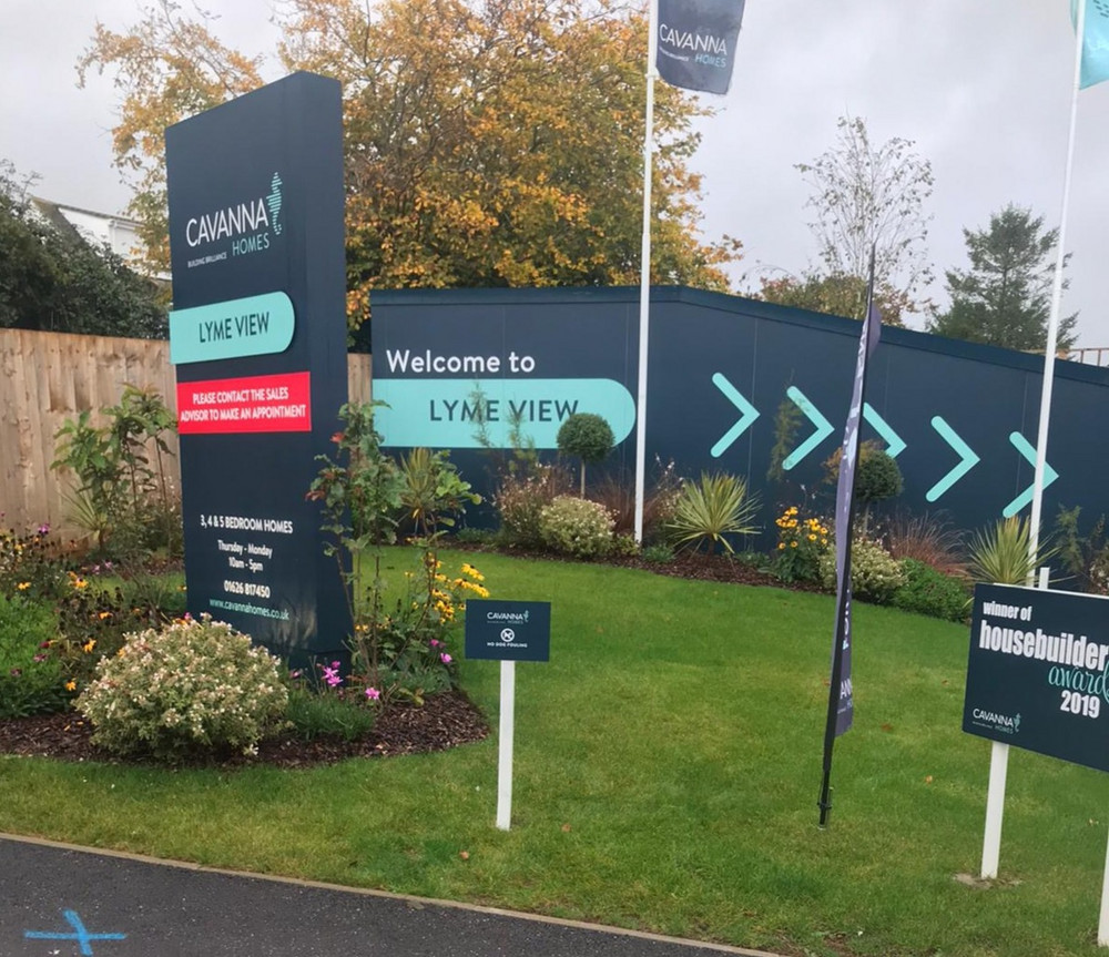 Small Branded Post-Mounted Sign for Cavanna Homes