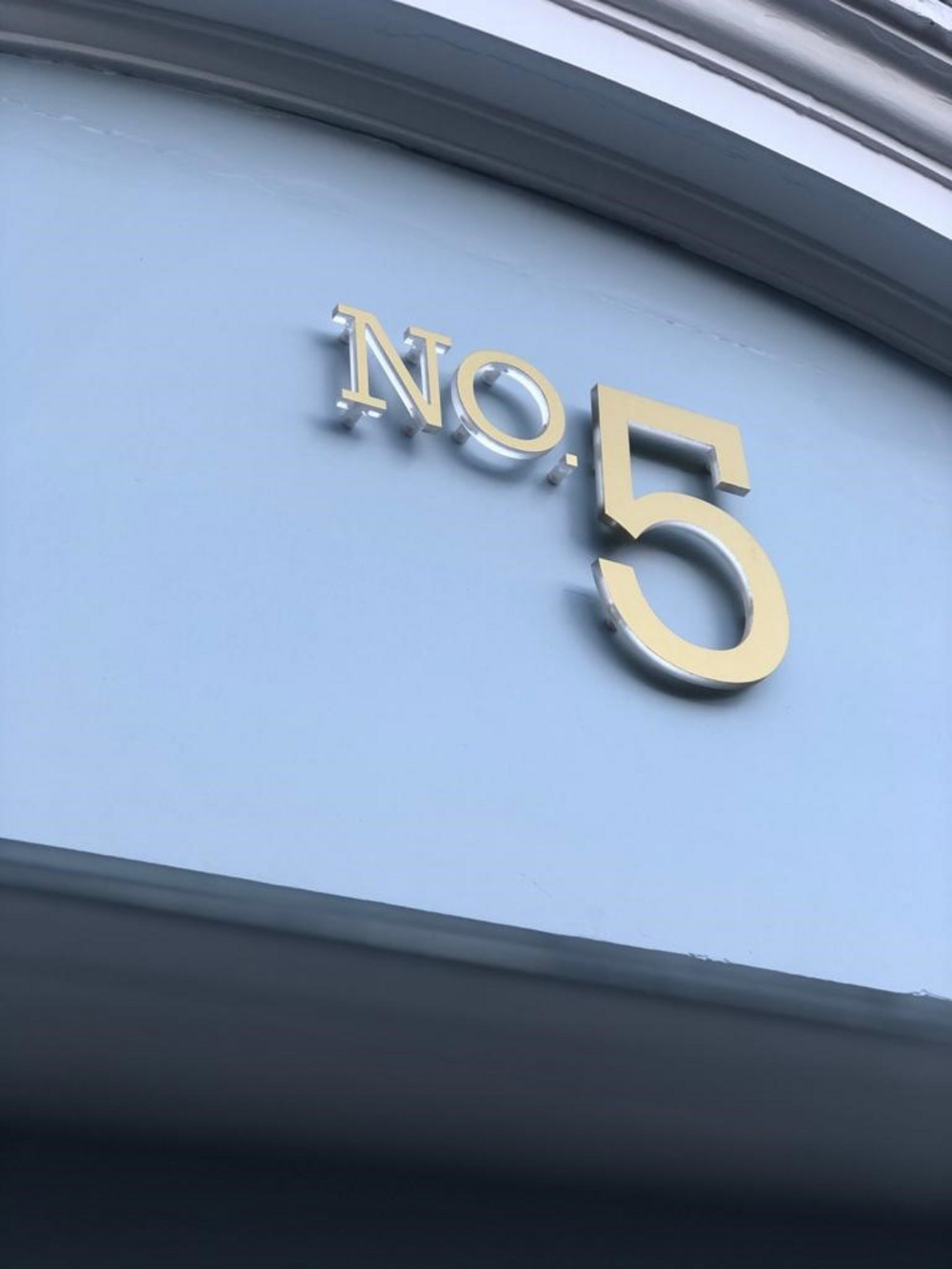 Stand-off Lettering for a Private Client