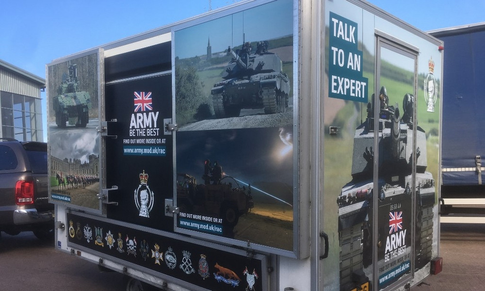 Trailer Graphics for RAC Recruiting