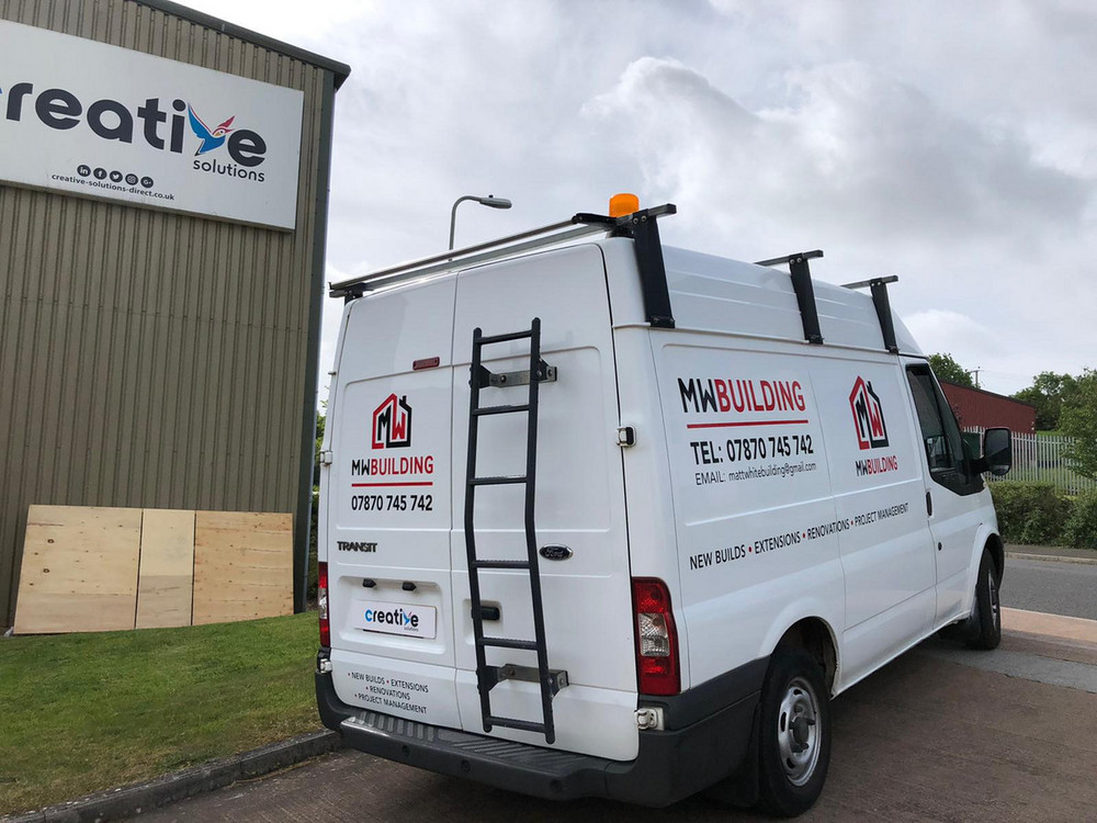 Van Graphics and Tradesman Branding for Matt White Building