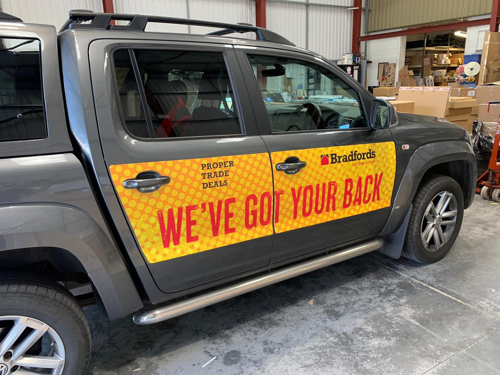 Vehicle Graphics for Bradfords Building Supplies