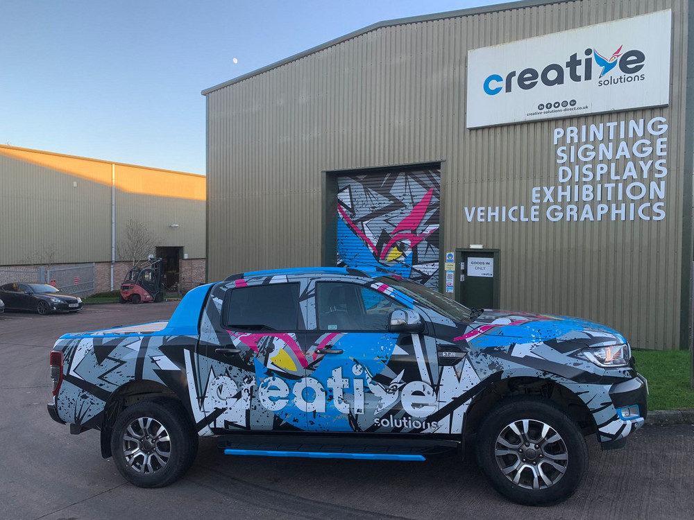 Vehicle Graphics Wrap for Creative Solutions Ford Ranger