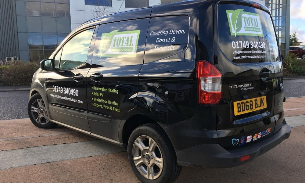 Vehicle Signwriting for Total Renewable Solutions