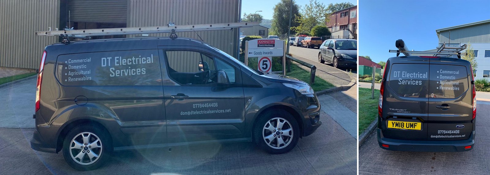 Van Graphics for DT Electrical Services