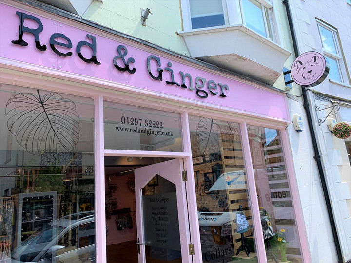 Shop Front Signage for Red & Ginger