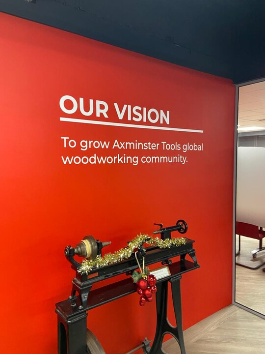 Core Values & Mission Statement Wall Display for Axminster Tools ...
