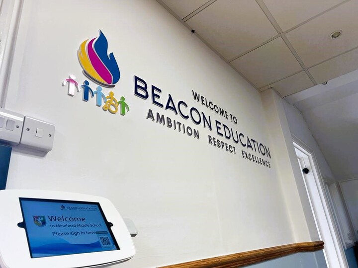 Stand-Off Acrylic Signage for Beacon Education