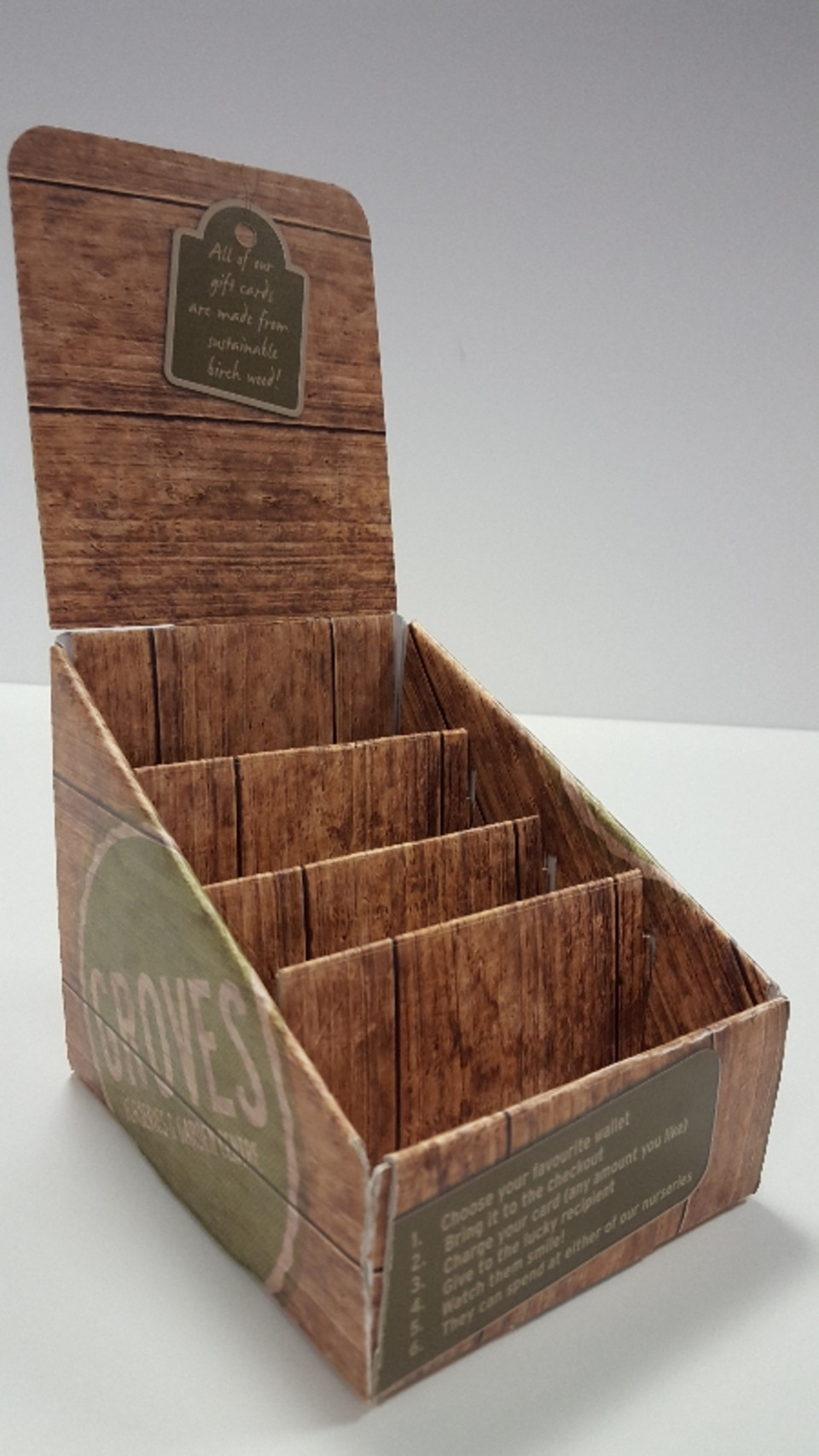 Case Study: Gift Stands Design for Groves Nursery & Garden Centre